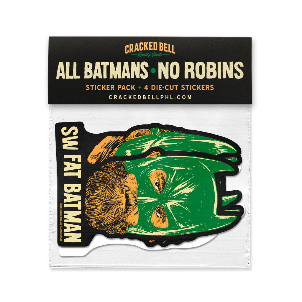 "No Robins" Sticker Pack – Cracked Bell