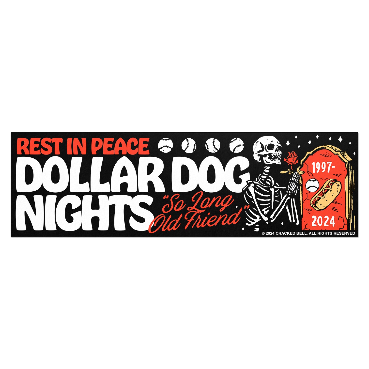 "Dollar Dog" Sticker